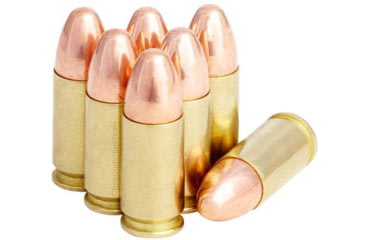 Freedom Munitions 9mm Luger 115 Grain Round Nose Brass Cased Pistol ...