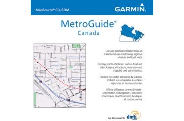 Garmin On the Road Maps GPS MapSource MetroGuide Canada 010-10476-00 ...