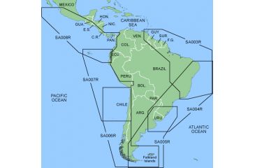 Garmin On The Water GPS Cartography BlueChart: Central & South America ...