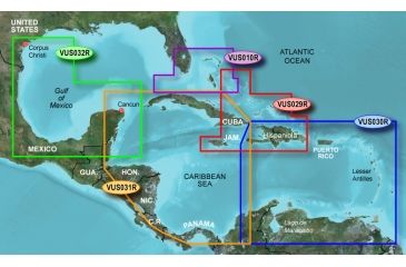 Garmin On The Water GPS Cartography BlueChart g2 Vision: Caribbean ...