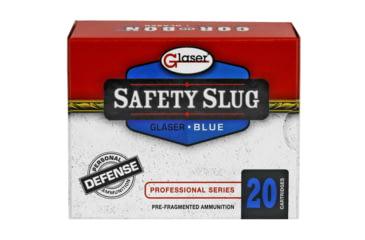 Glaser Ammo Blue .38 Special, 80 grain Pistol Ammunition GL02200/20