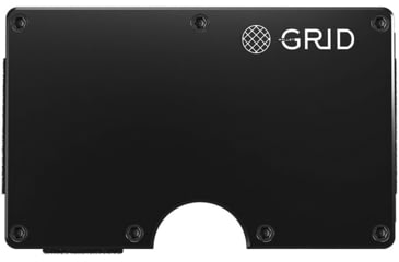 Grid Wallet Black Aluminum Wallet | w/ Free Shipping and Handling
