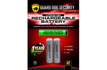Guard Dog Security Guard Dog Rechargeable Lithium Ion Battery 2-pack