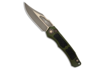 Heretic Knives Wraith Auto Bowie Knife Green Aluminum 3.6 Bronze 01C4499D