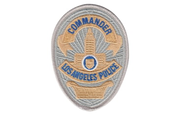 HERO'S PRIDE Lapd Commander Badge Patch 2 11/16''x3 5/8'' - Pair | Free ...