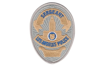 HERO'S PRIDE Lapd Sergeant Badge Patch 2 11/16''x3 5/8'' - Pair | Free ...