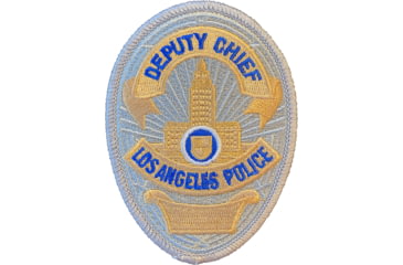 HERO'S PRIDE Lapd Deputy Chief Badge Patch 2 11/16''x3 5/8'' - Pair ...