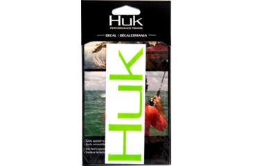 HUK Performance Fishing Decal 6" Bright Green | Free Shipping over $49!