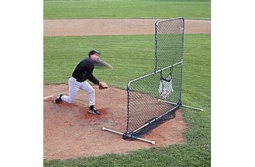 Jugs Sports 7-foot Quick-Snap L-Shaped Pitcher Screen S2000 | Free ...