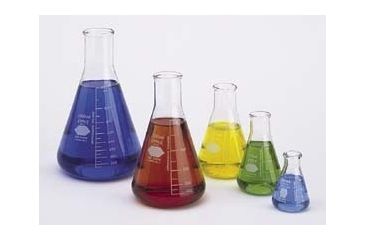 Kimble/Kontes KIMAX Brand Erlenmeyer Flasks, Narrow Mouth, Reinforced ...