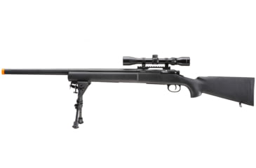 Lancer Tactical High FPS M24 Bolt Action Spring Powered Sniper Rifle w ...
