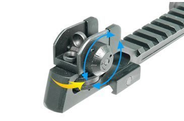 Leapers UTG A2 Rear Sight Assembly w/ Riser Mount | 4.5 Star Rating ...