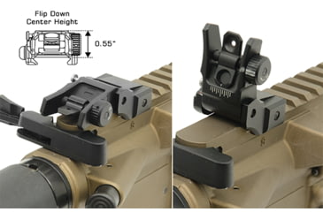 Leapers UTG Top Mounted Deployable Rear Sight | 12% Off 4.6 Star Rating ...