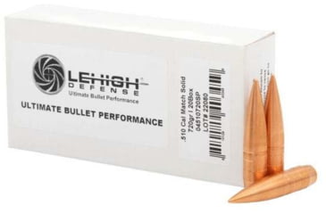 Lehigh Defense Rifle Bullets, .510 Caliber, 720 Grain, Match Solid | 13 ...