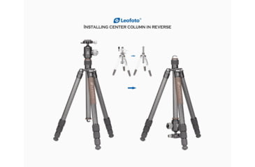 Leofoto LX-284CT/XB-38 Reversible Travel Tripod w/ Ball Head Set | 10% ...