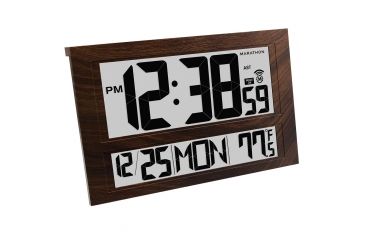 Marathon Commercial Grade Jumbo Atomic Wall Clock w/6 Time Zones | Free ...