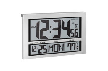 Marathon Commercial Grade Jumbo Atomic Wall Clock w/6 Time Zones | Free ...