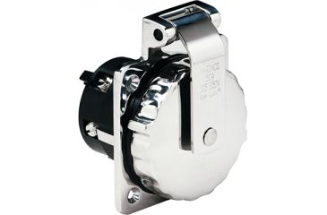 Marinco Easy-Lock Inlet, 50A 125/250V, Stainless | Free Shipping over $49!
