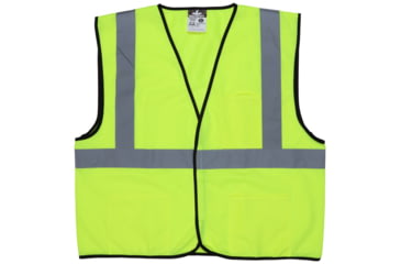 MCR Safety Hi Vis Reflective Safety Vest, ANSI Type R Class 2, Solid ...