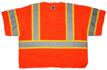 MCR Safety Hi Vis Reflective Safety Vest, ANSI Type R Class 3, Mesh ...