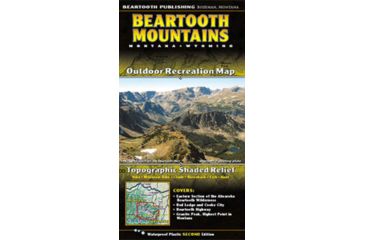 Media Beartooth Mountains Trail Map | 5 Star Rating Free Shipping over $49!