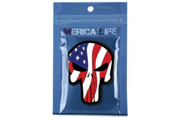 Merica Life Punisher Waving US Flag PVC Patch | Free Shipping over $49!