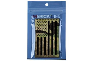Merica Life Reflective Fabric US Flag Reverse Patch | 45% Off Free Shipping over $49!