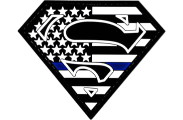 Merica Life SMan Shield PVC Patch with Thin Blue Line | Free Shipping ...