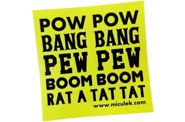 Miculek Pew Pew Sticker | Free Shipping over $49!