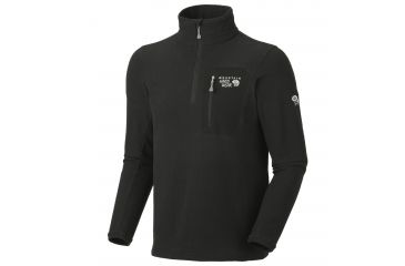 Mountain Hardwear Micro Grid Zip T - Black-Small | Free Shipping over $49!