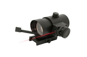 NcSTAR 1x40 Red Dot Sight w/ Built in Red Laser-QR Weaver Mount ...