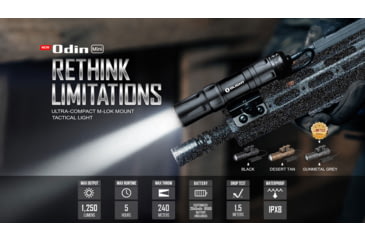Olight Odin Mini 1250 Lumens LED Rechargeable Flashlight | Up to 17% ...
