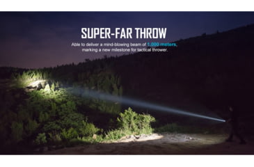 Olight Warrior X Turbo 1000 Yard Long Throw Rechargeable LED Flashlight ...