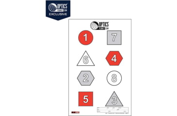 OpticsPlanet Exclusive EZ2C Targets Style 25, Recognition And ...