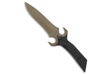 Paragon A-2 Fighter Fixed Blade Knife Dagger Black Aluminum 5.5 Tan ...