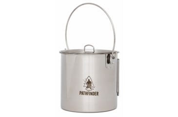 Pathfinder 64oz Bush Pot and Lid Set, Stainless Steel