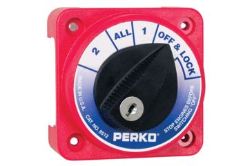 Perko Compact Medium Duty Battery Selector Switch w/Key Lock | 19% Off ...
