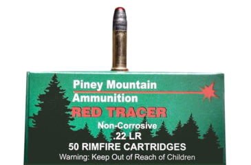 Supernova Red Tracer Non Corrosive 22 LR 40 Grain Lead Round Nose Brass ...