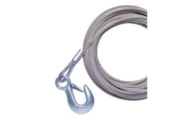 Powerwinch 40' x 7/32" Replacement Galvanized Cable w/Hook f/RC30, RC23 ...