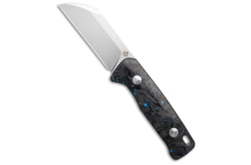 QSP Knife QSP Baby Penguin Fixed Blade Knife Blue Shredded CF 2.5 SW ...