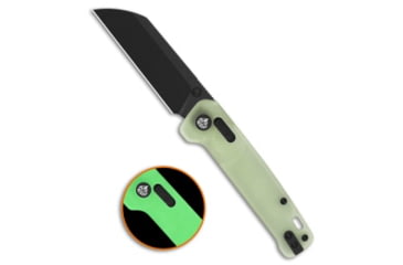 QSP Knife QSP Penguin Glyde Lock Knife Glow-In-The-Dark Resin 3.1 Black SW 14C28N 505BC068