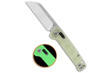 QSP Knife QSP Penguin Glyde Lock Knife Glow-In-The-Dark Resin 3.1 Satin/SW 14C28N 56858013