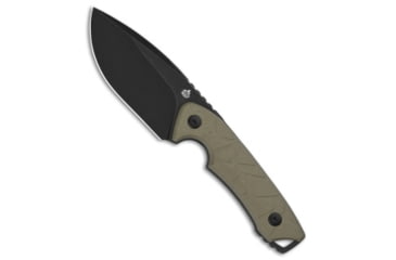 QSP Knife QSP Tiny TOT Fixed Blade Knife Sand G-10 3.5 Black SW 10Cr15MoV A8D99040