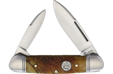 Queen Canoe Sawcut Bone Folding Knife | $2.00 Off Free Shipping over $49!