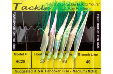 R&R Tackle Sabiki Rig with SS Hook, 60 lb Main Line, 40 lb Branch Line ...