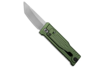 Reate Knives Reate EXO Mini Tanto Gravity Knife Green Aluminum 2.6 ...