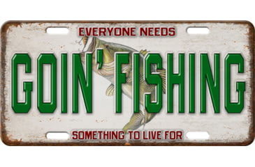 River's Edge License Plate Goin Fishing | Free Shipping over $49!