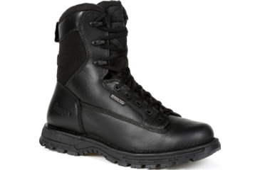 Rocky Boots Portland 8'' Black Side Zip Waterproof Public Service Boot