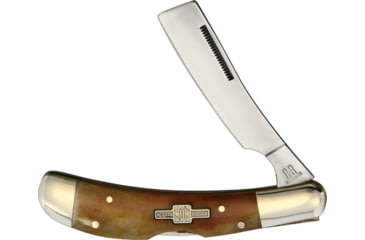 Rough Rider Lockback Razor Smooth Amber Folding Knife | 10% Off Free ...