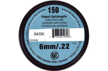 Rws Ammo .22 BB Cap-6mm Rimfire Conical Lead Bullet 150-pk. 2319356